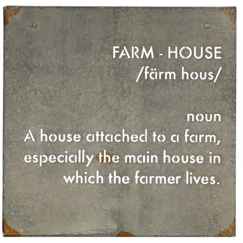 Farmhouse Definition Metal Sign – Gabby's Farmhouse